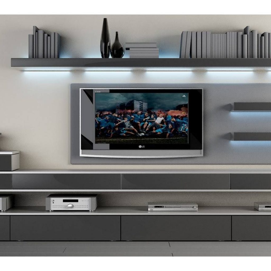 Idea Dekorasi Rak TV Yang Cantik dan Moden - Azhan.co